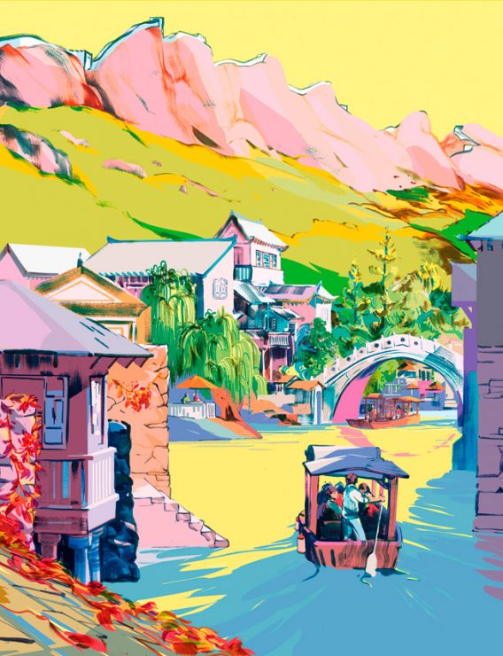 Benjamin Leon illustrates for Stuff Media's latest activation